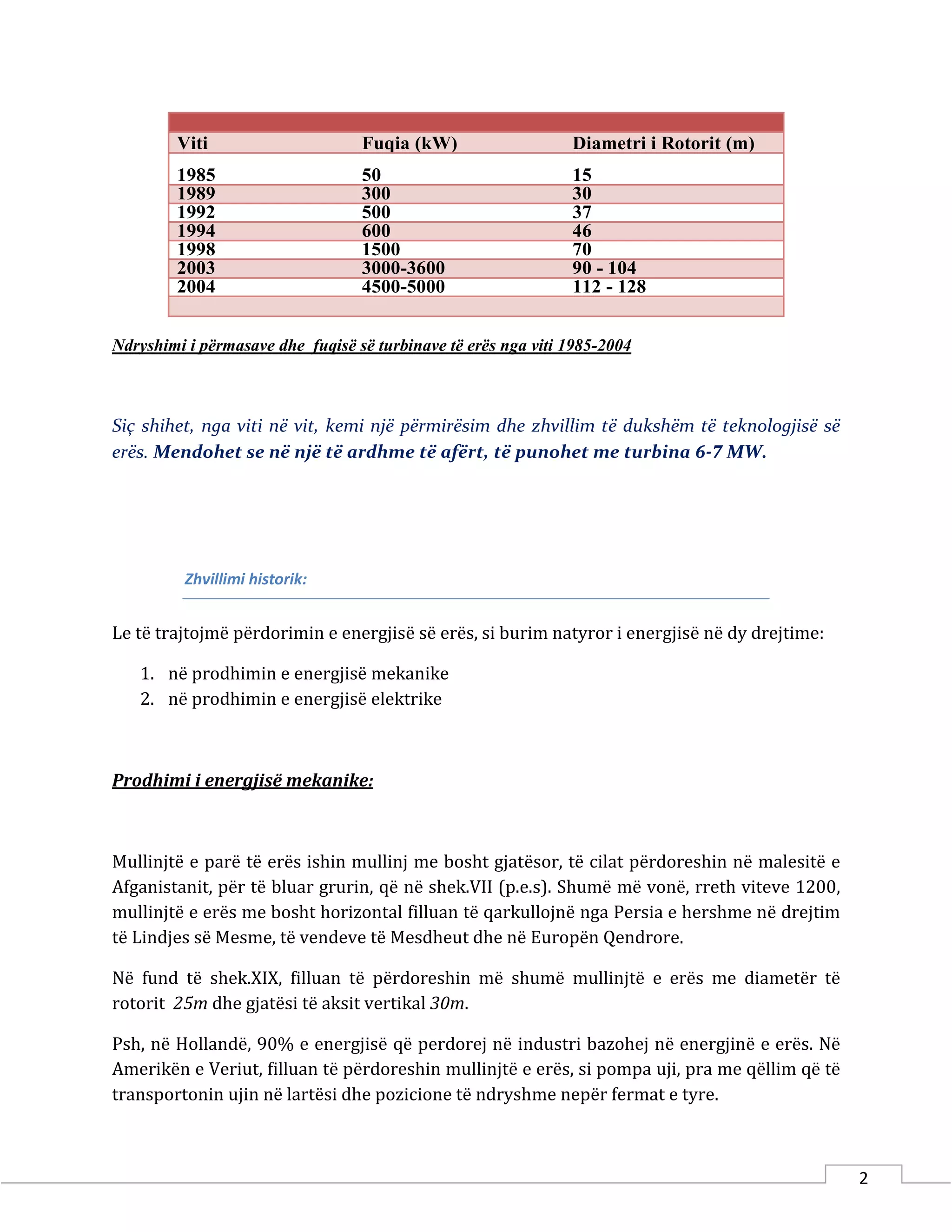 Energjia e Eres | DOCX