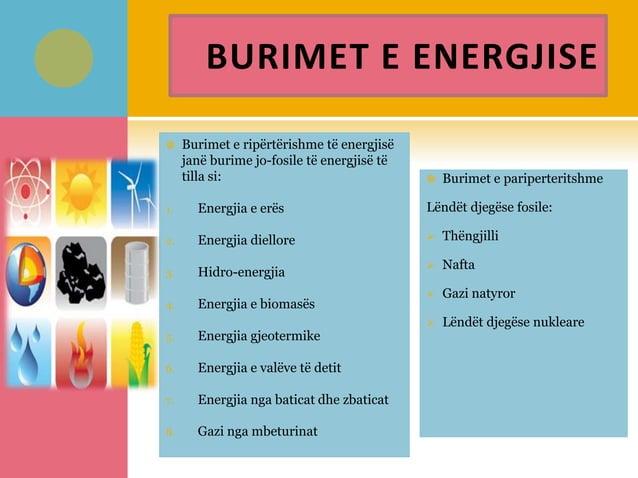 energjia dhe burimet e energjise | PPTX