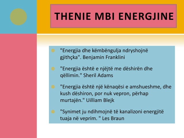 energjia dhe burimet e energjise | PPTX