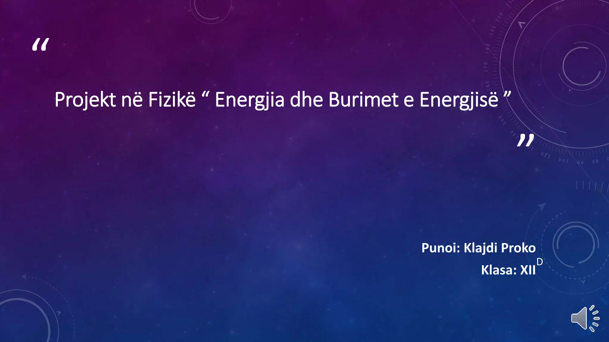 Energjia dhe Burimet e Energjisë | PPTX