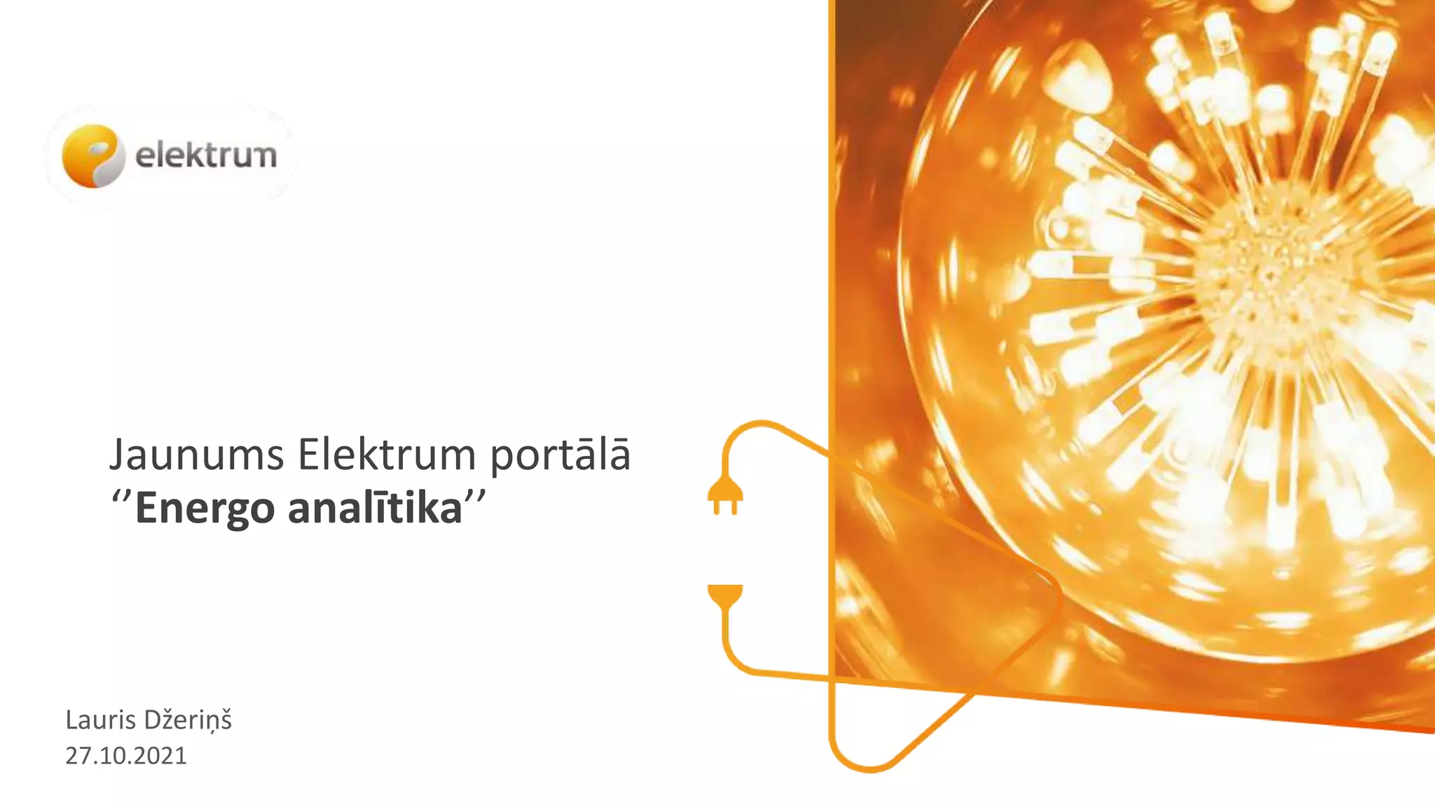 Elektrum Energo analītikas platforma | PPT