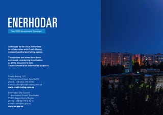 Energodar city investment passport | PDF