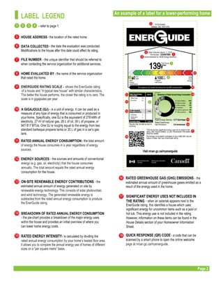 GUIDE TO THE ENERGUIDE LABEL FOR HOMES | PDF