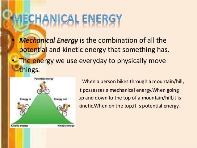 Mechanical Energy Diagram