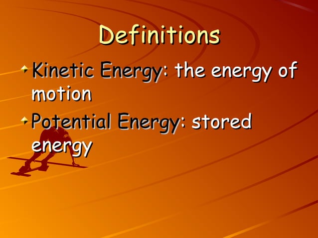 For 9th grade Physics, chapter 6 "Energy transformations and energy ...