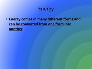 Energy / KS2 / Physics | PPTX