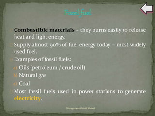 science form 1 chapter 6 sources of energy | PPTX
