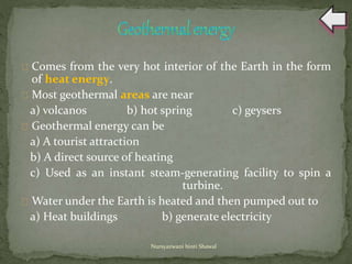 science form 1 chapter 6 sources of energy | PPTX