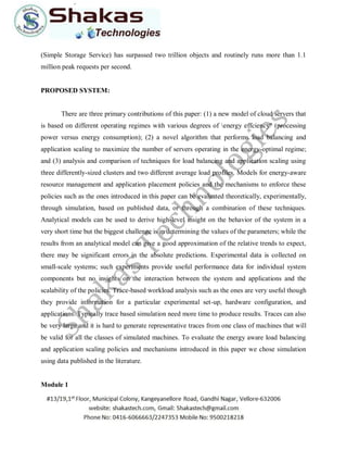 ENERGY-AWARE LOAD BALANCING AND APPLICATION SCALING FOR THE CLOUD ...