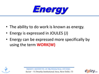 Energy and its Form | PPTX