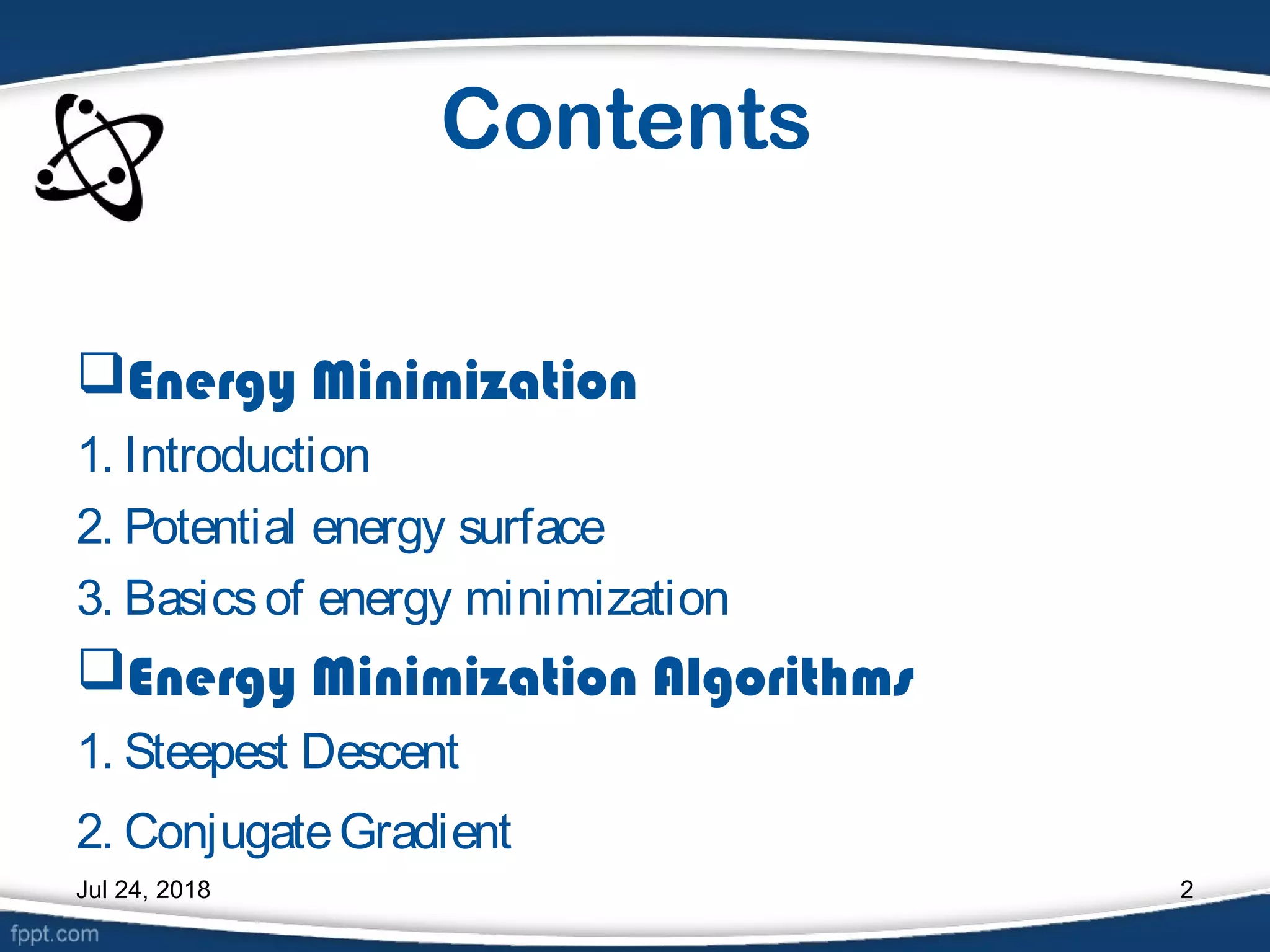 Energy minimization | PPT