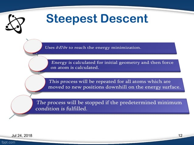 Energy minimization | PPT | Chemistry | Science