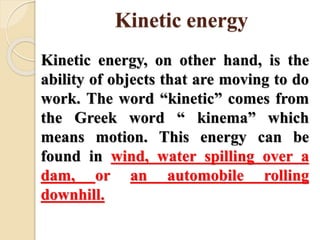 Energy definition - English course - Level 0 | PPT