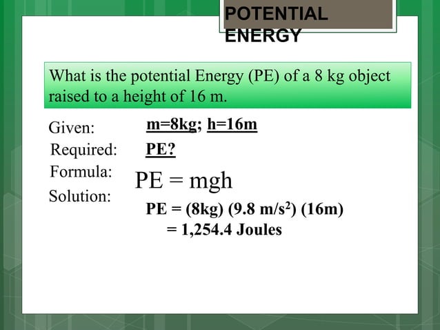 Energy - Physics: Grade 8 - Science.pptx | Physics | Science