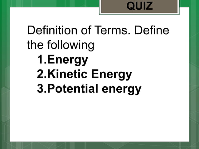 Energy - Physics: Grade 8 - Science.pptx | Physics | Science