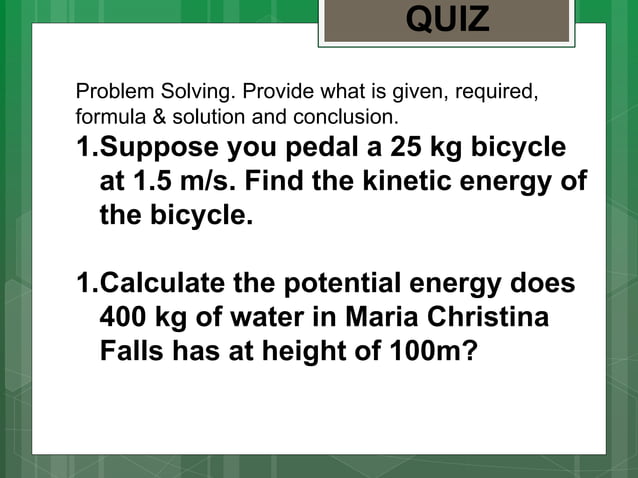 Energy - Physics: Grade 8 - Science.pptx | Physics | Science