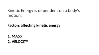 Lesson for Science 8 about Types of Energy | PPTX