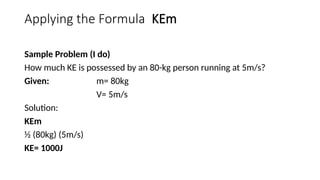 Lesson for Science 8 about Types of Energy | PPTX