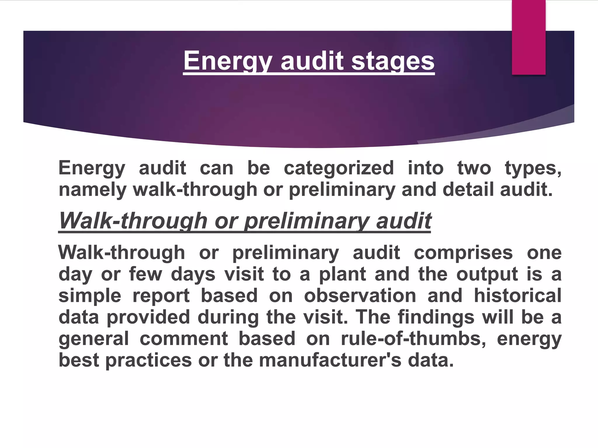 Energy audit | PPTX