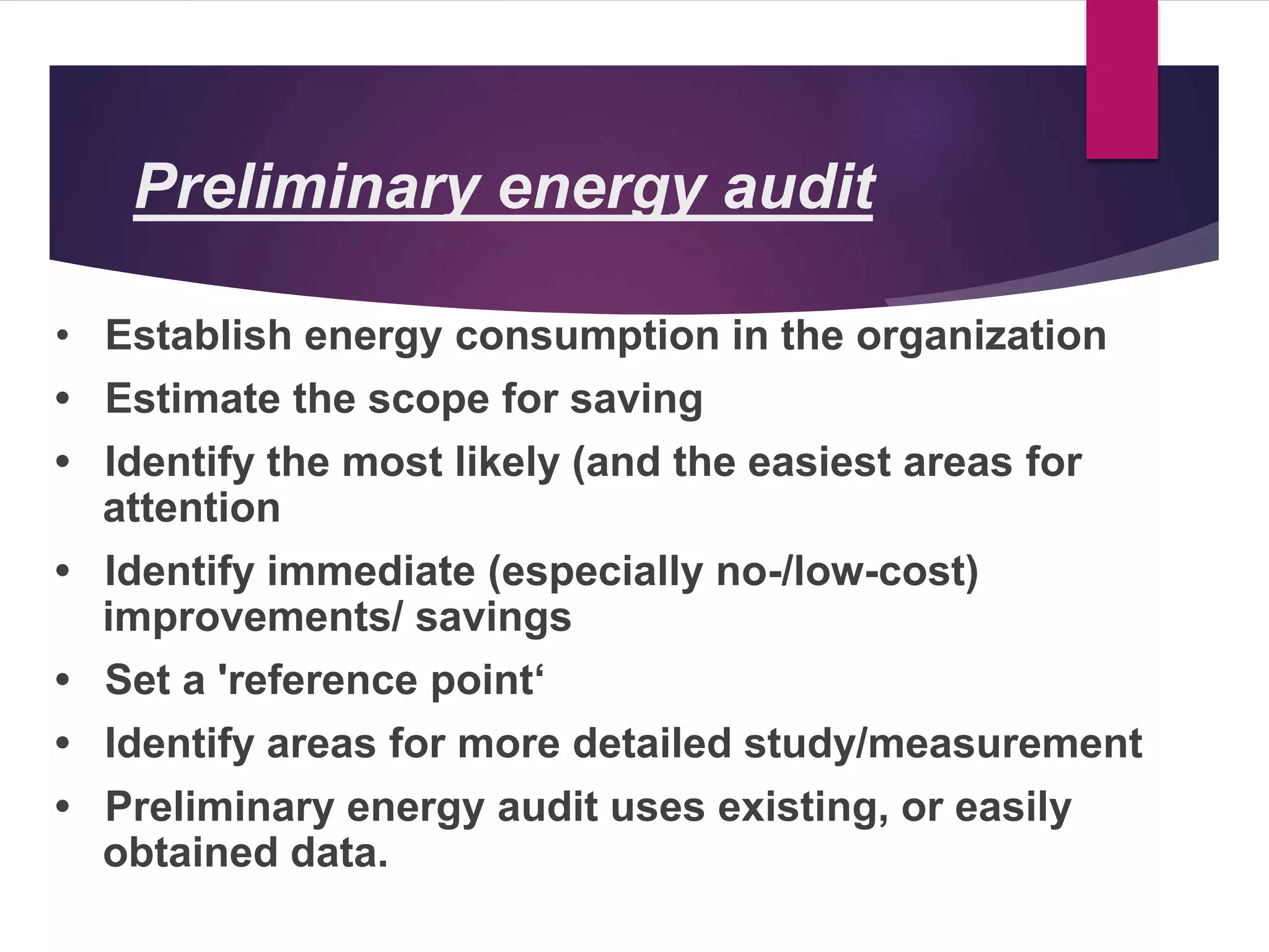 Energy audit | PPTX
