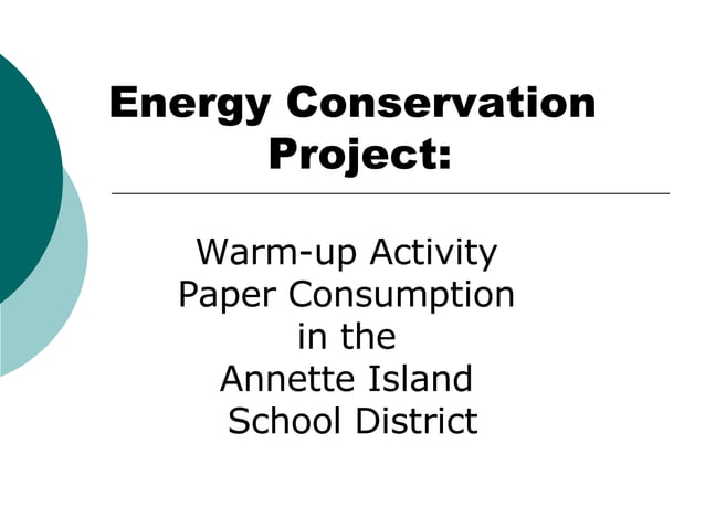 Energy Conservation | PPT