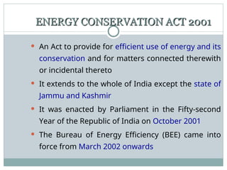 energy-conservation-act.ppt electrical engineering | PPT