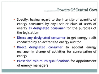 energy-conservation-act.ppt electrical engineering | PPT