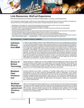 Energy Consulting SDVOSB Biofuel Experience | PDF