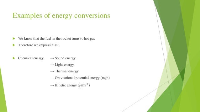 Energy Conversions Presentation