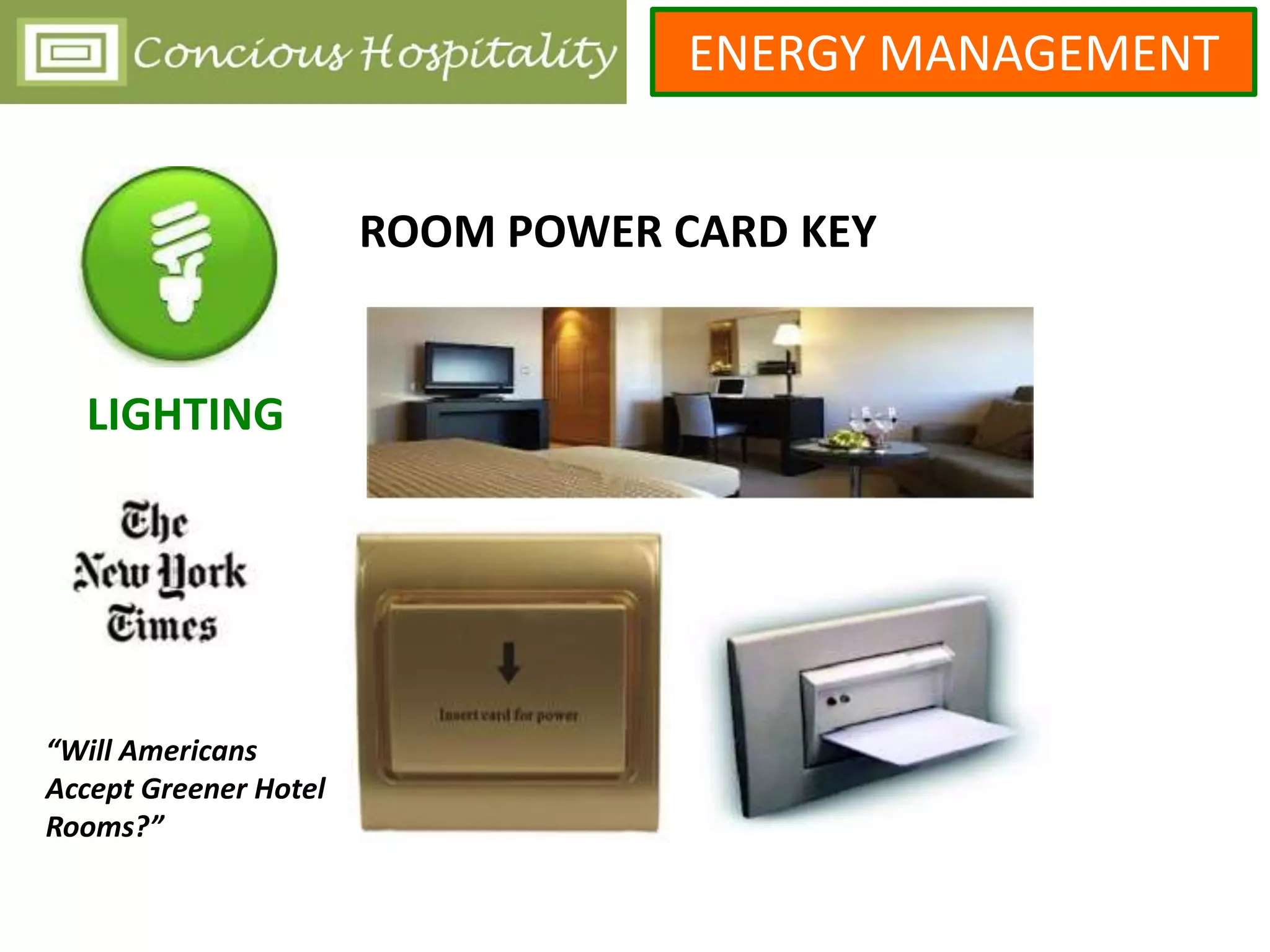 Energy Management and Efficiency in Hospitality | PPTX