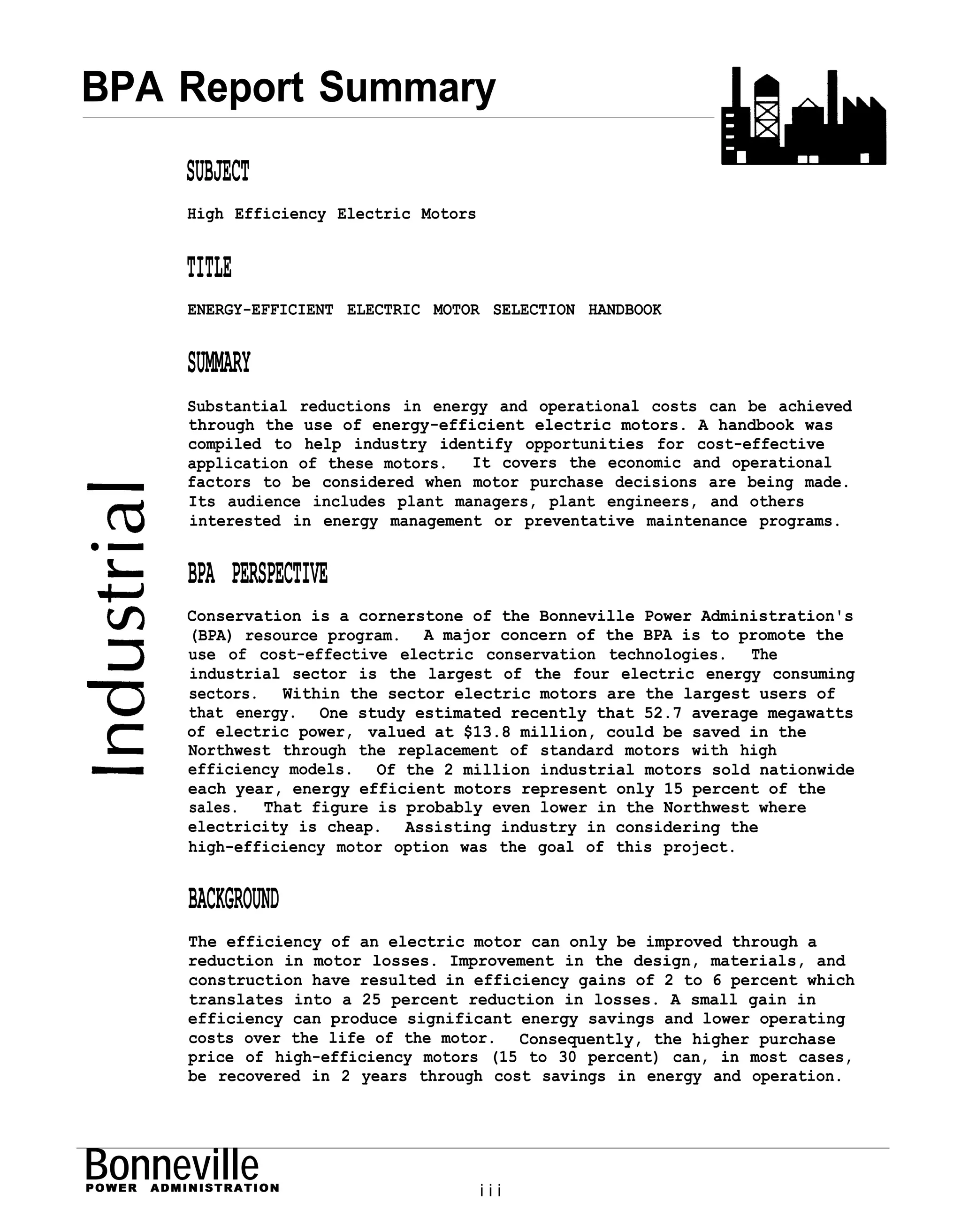 Energy efficient-electric-motor-selection-handbook | PDF Energy efficient-electric-motor-selection-handbook | PDF