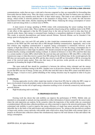 ENERGY EFFICIENT MULTIHOP QUALITY PATH BASED DATA COLLECTION IN WIRELESS SENSOR NETWORK DATA ...