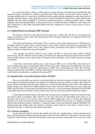 ENERGY EFFICIENT MULTIHOP QUALITY PATH BASED DATA COLLECTION IN WIRELESS SENSOR NETWORK DATA ...
