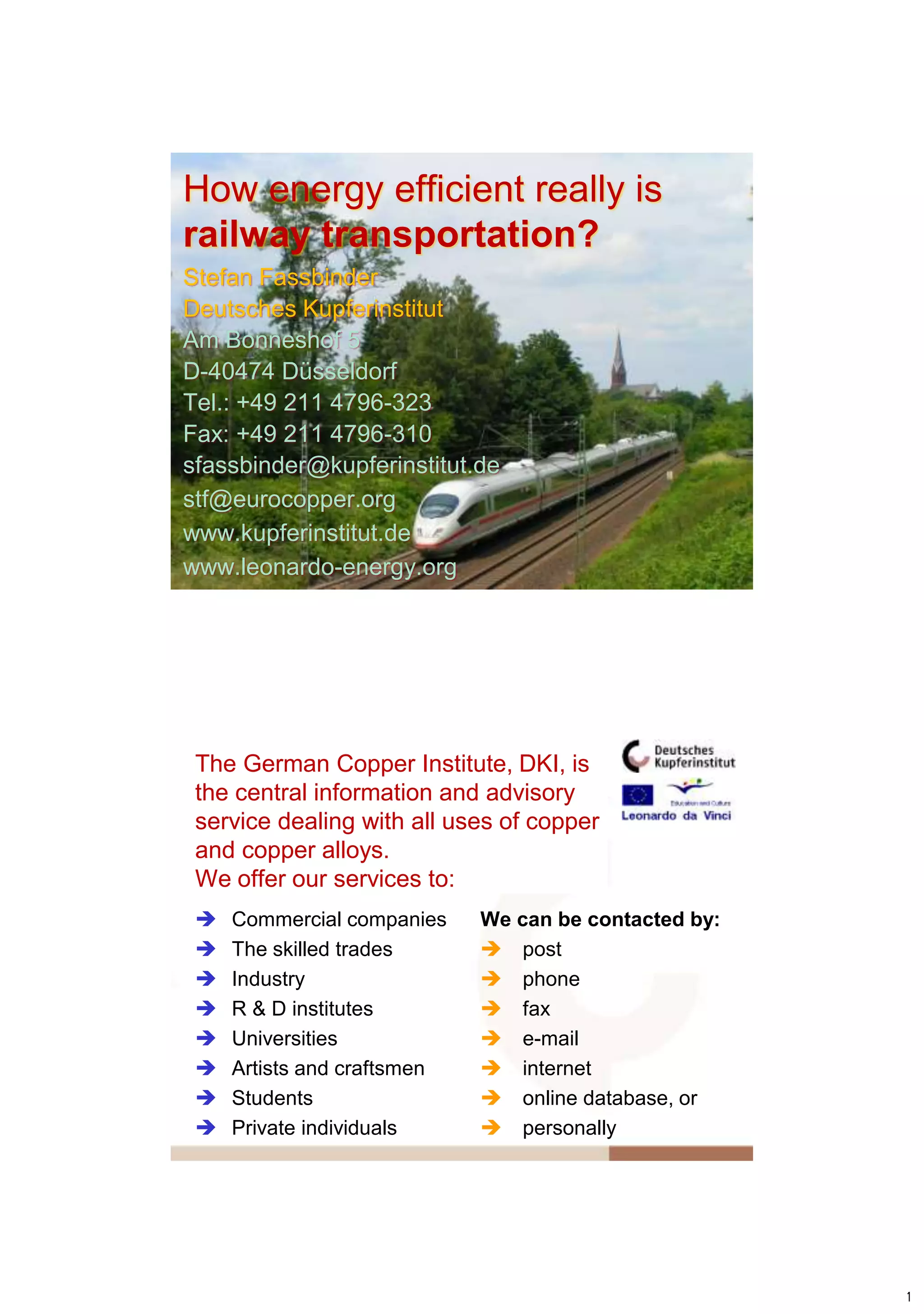 Energy efficient-railway-transportation | PDF | Rail Travel | Travel Type