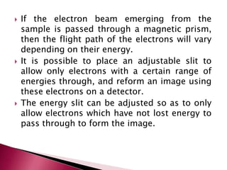 Energy filtered transmission electron microscope | PPTX