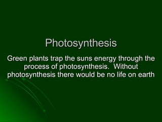 Ecosystems 2 Energy Flows | PPT