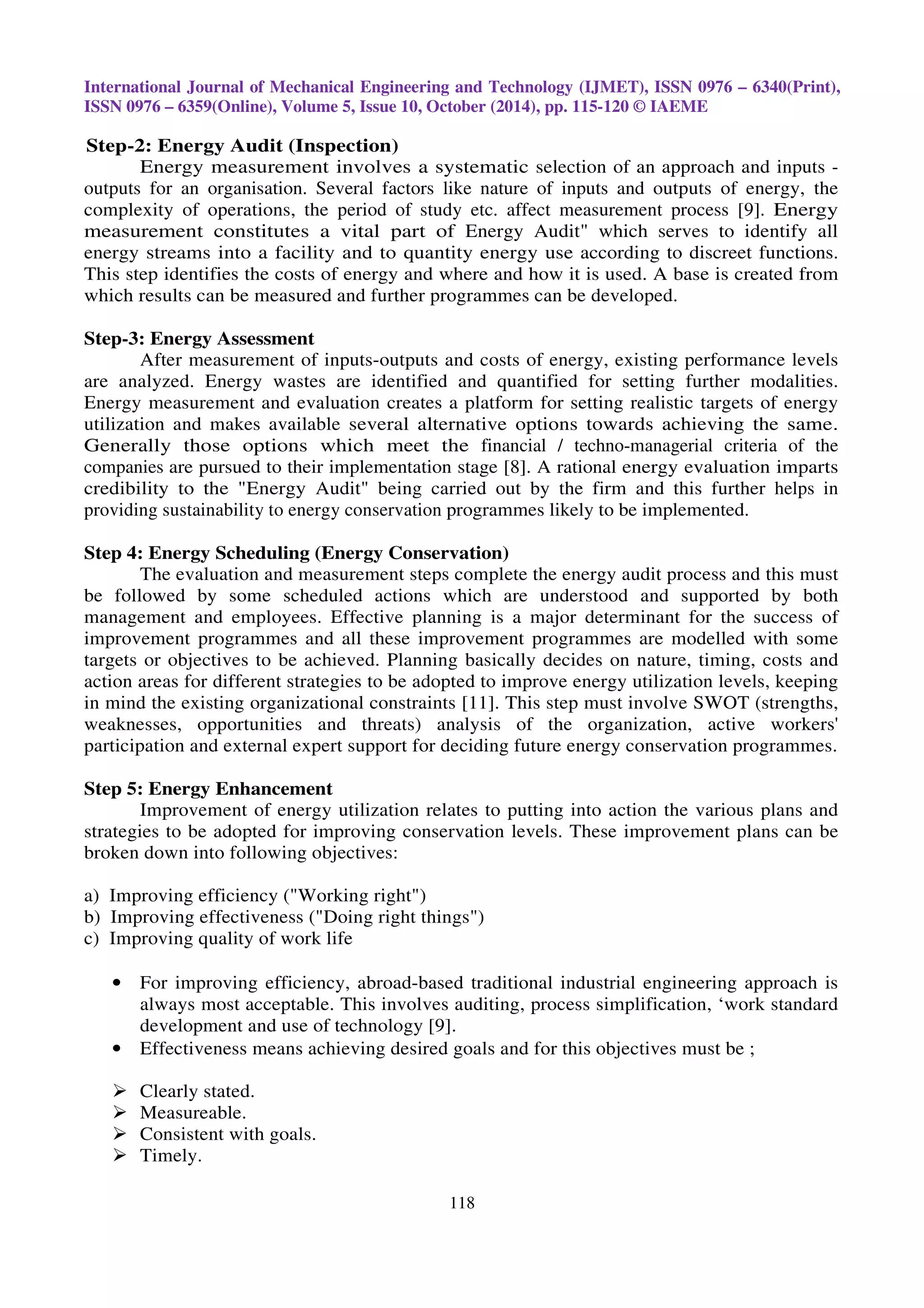 ENERGY-MANAGEMENT IN SMALL SCALE INDUSTRIES: A VITAL TOOL FOR ...