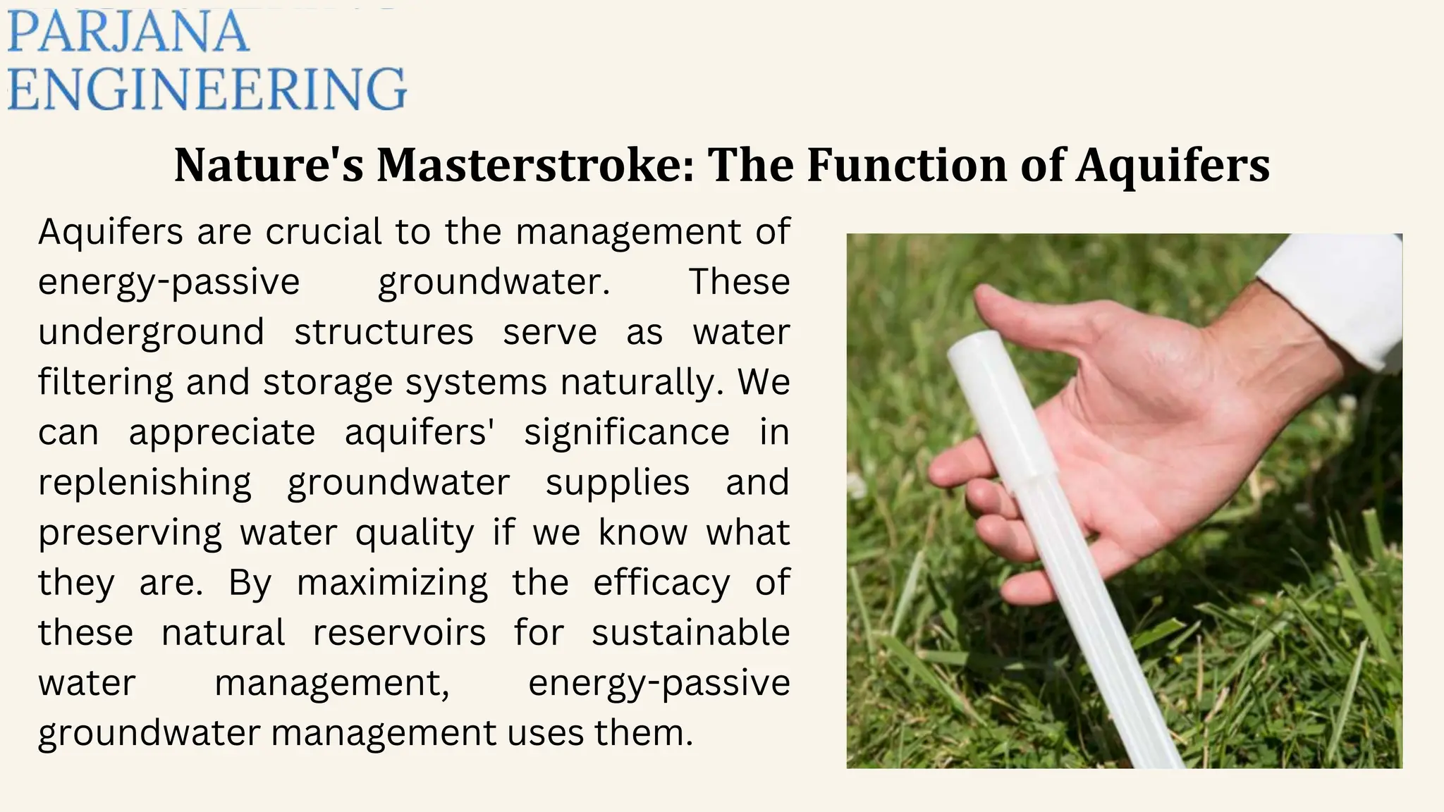 Energy-Passive Groundwater Recharge A Green Approach to Water ...