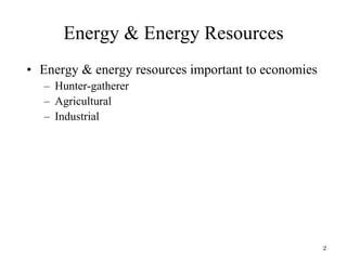 Energy resources & types | PPT