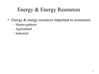 Energy resources & types | PPT