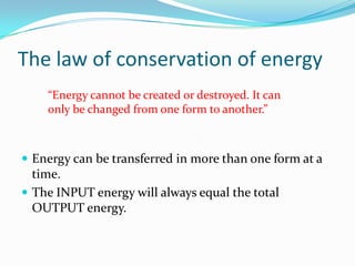Energy Transfers 1 | PPTX