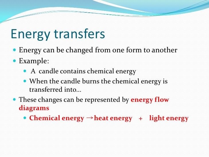 Energy Transfers 1