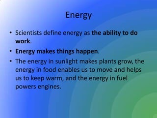 Energy / Physics / KS2 | PPTX