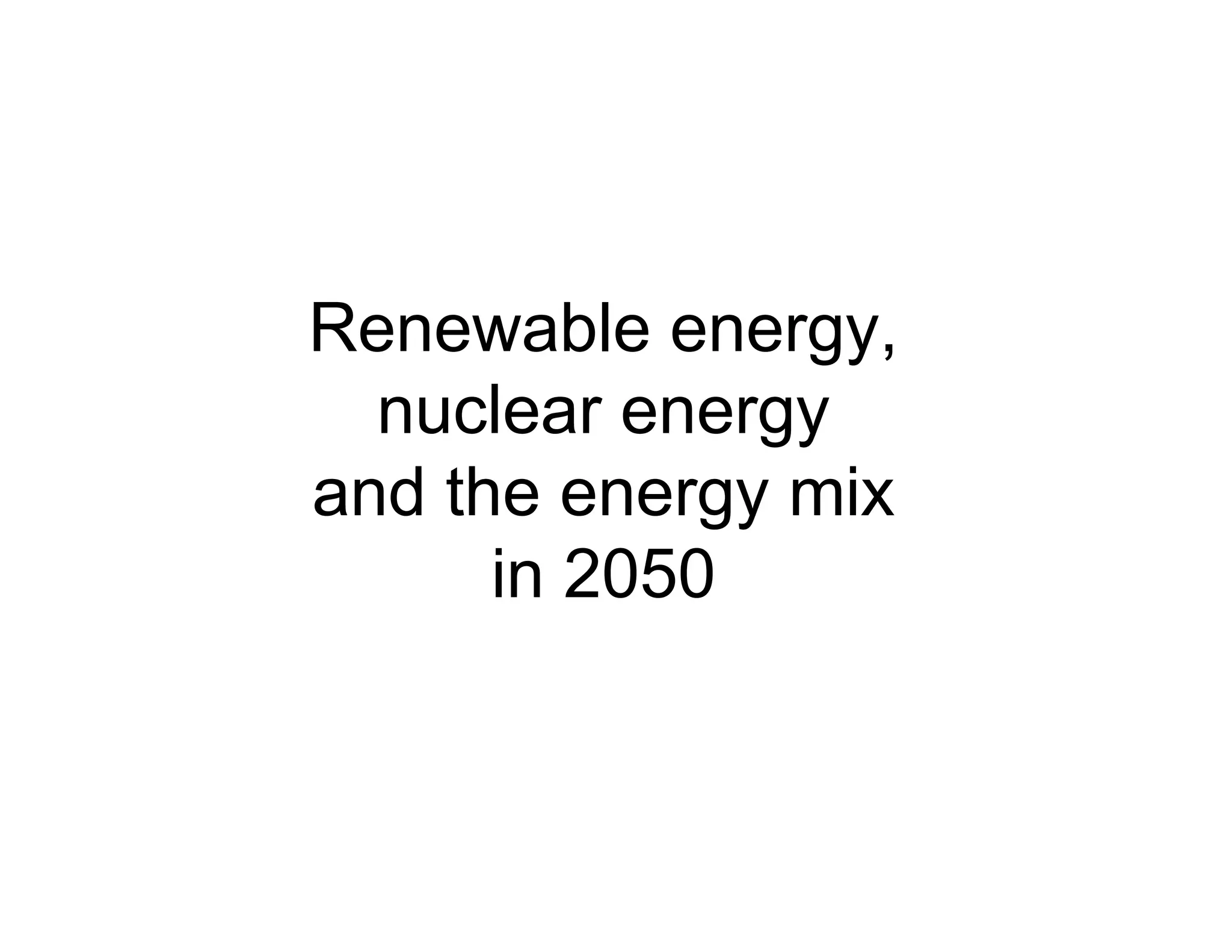 Energy mix 2050 | PDF