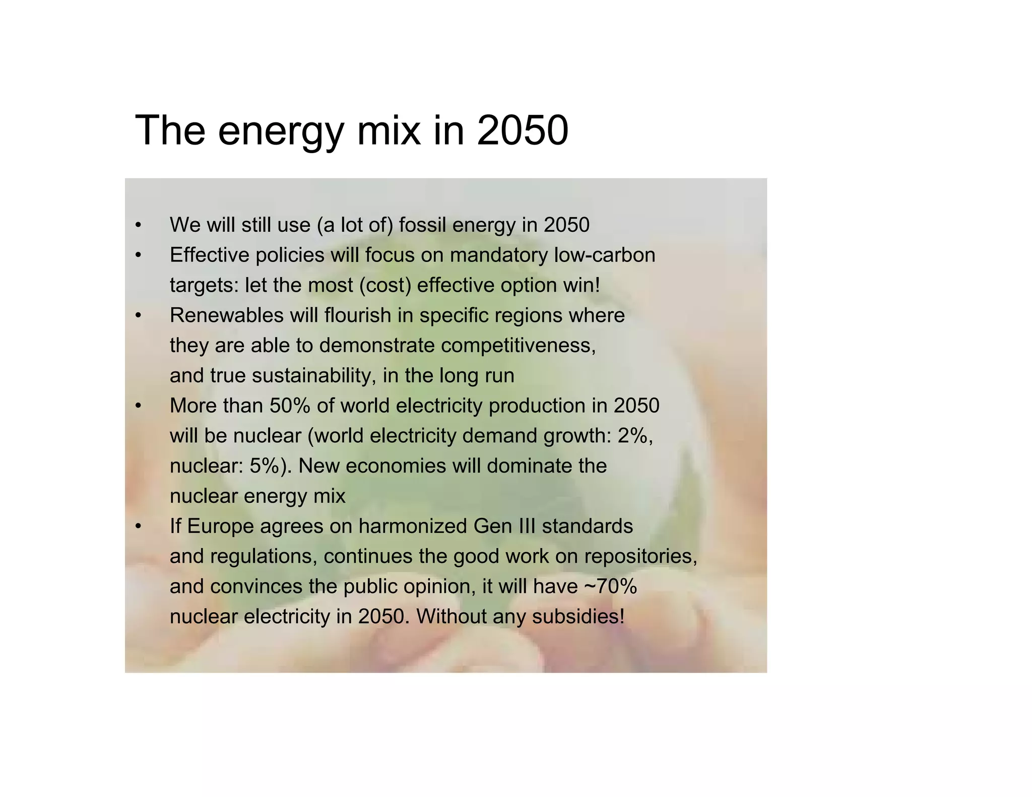 Energy mix 2050 | PPT