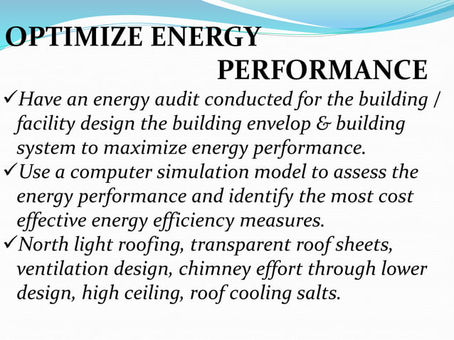 Energy efficient building | PPTX