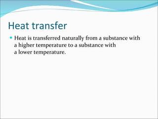 Heat transfer & Conduction | PPT