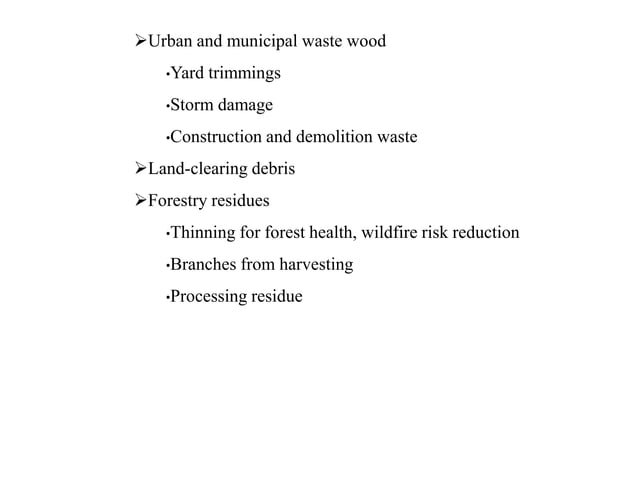 WOOD ENERGY AND EXTRACTIVES | PPTX