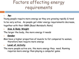 Energy and diet | PPT