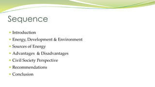 Energy and environment | PPTX